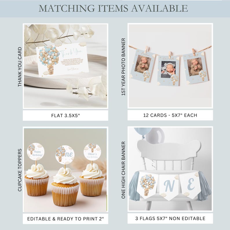 Editable 1st Birthday Teddy Bear Milestone Sign, First Birthday Boy Hot ...