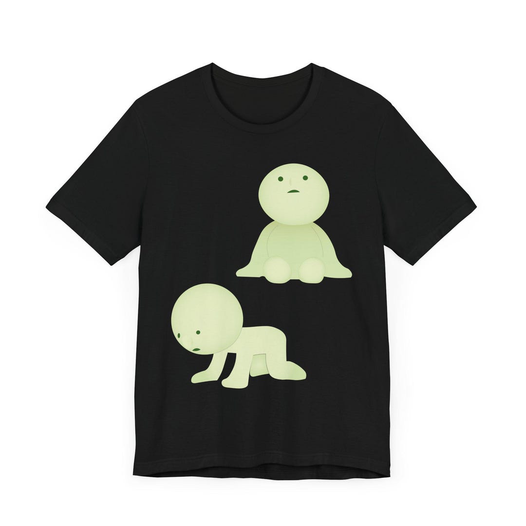 Smiski Unisex Tee, Cute Cartoon Character Shirt, Funny Graphic Tee ...