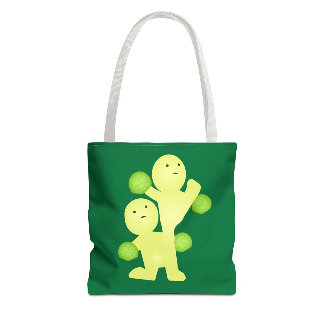 Smiski Design Tote Bag: Kawaii Japanese Character, Reusable Polyester ...