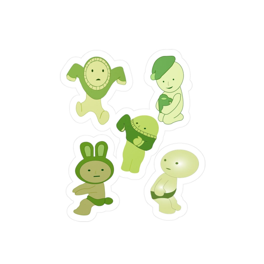 Cute Smiski Kiss-cut Vinyl Decals, Kawaii Stickers, Laptop Decals ...