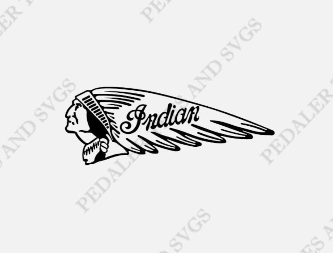 Indian Motorcycle, Logo, Indian Motorcycle Head, SVG. Digital Download ...
