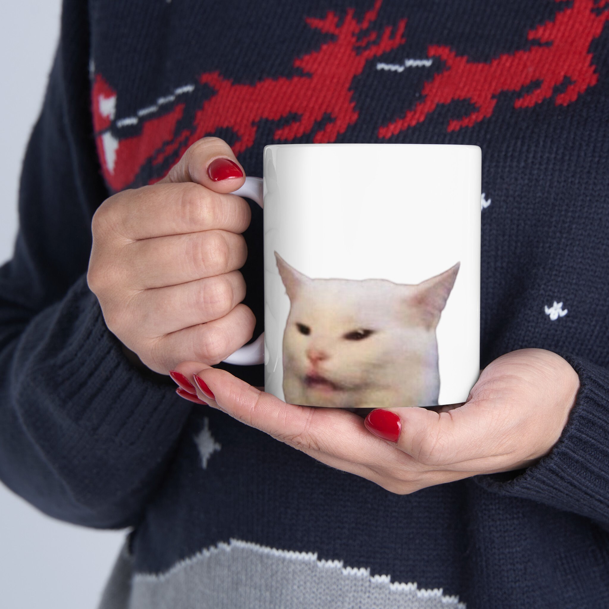 Smudge the Cat Meme, Funny Mug, Meme Mug, Silly Mug, Contemporary Mug ...