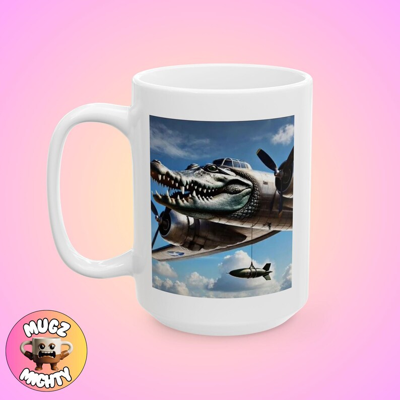 Bombardino Crocodilo Italian Brainrot Meme Mug Funny Trend Silly Modern ...