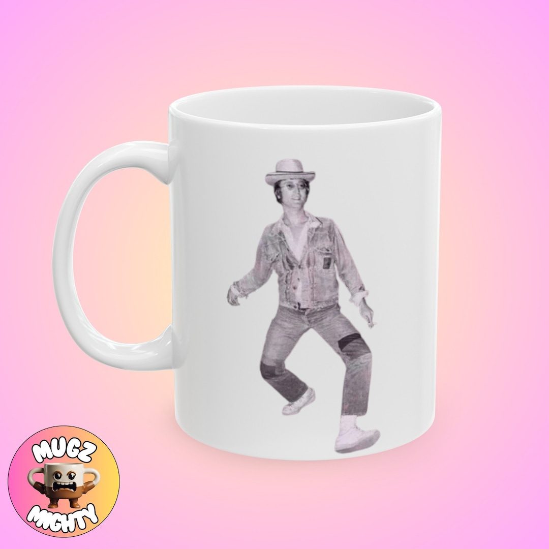 John Lennon Walk Meme, Funny Mug, Meme Humor Mug, Silly Mug ...