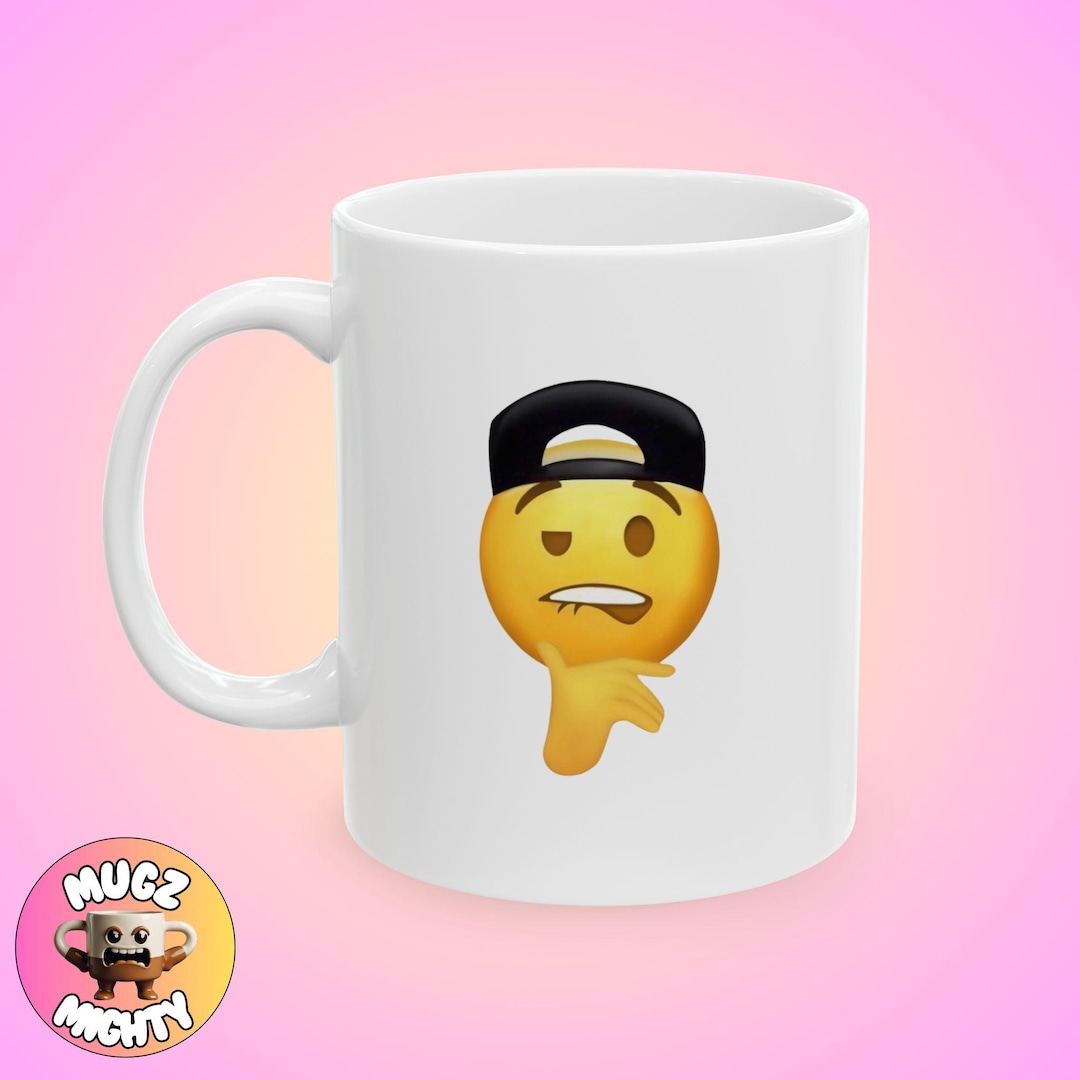 Rizz Face Emoji Meme Mug Funny Trend Silly Modern Gift Self Aware ...