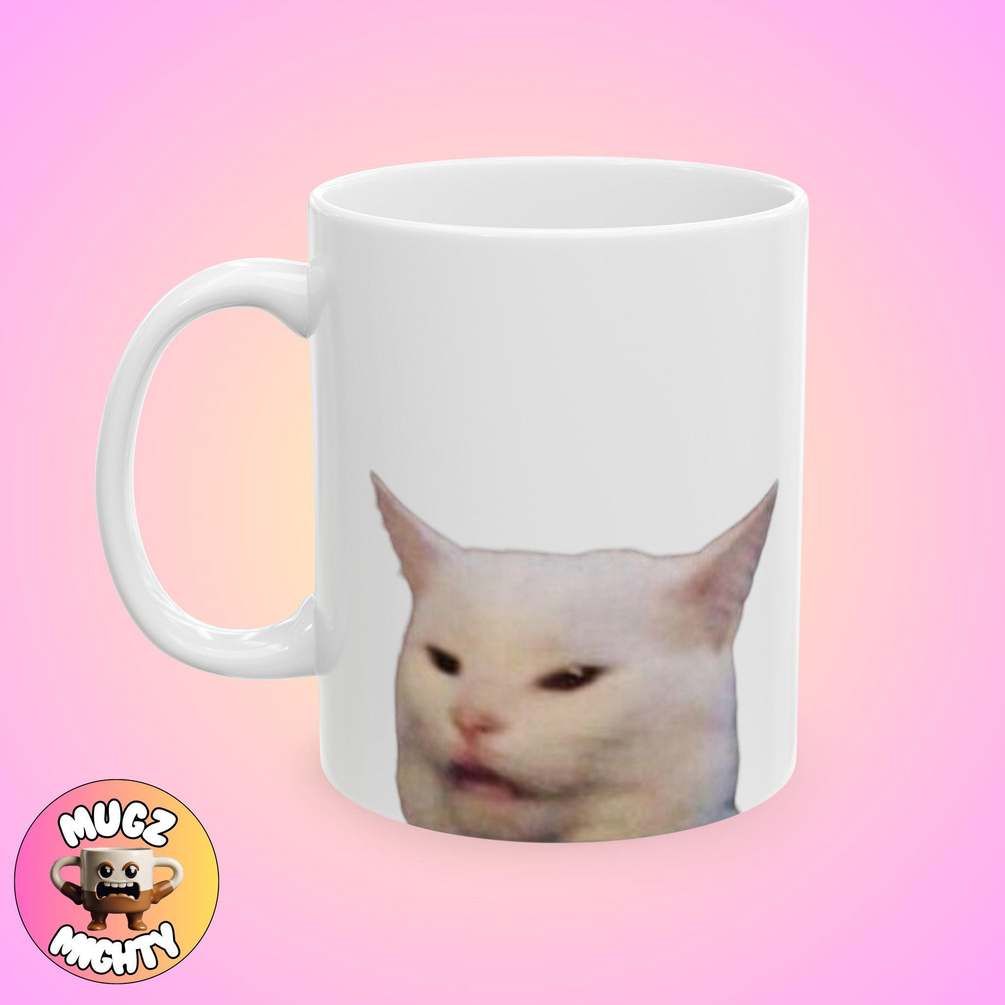Smudge the Cat Meme, Funny Mug, Meme Mug, Silly Mug, Contemporary Mug ...