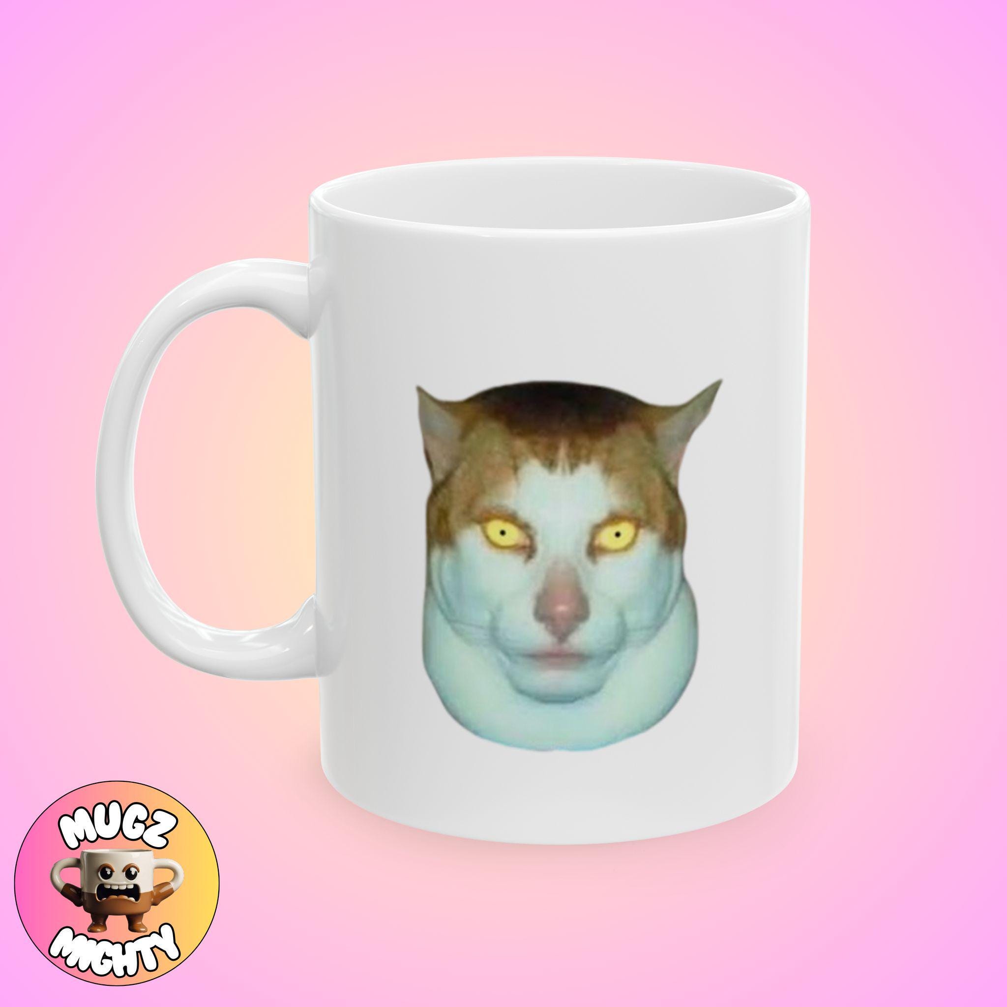 Monday Left Me Broken Cat Meme Mug, Funny, Silly Modern Gift, Self ...
