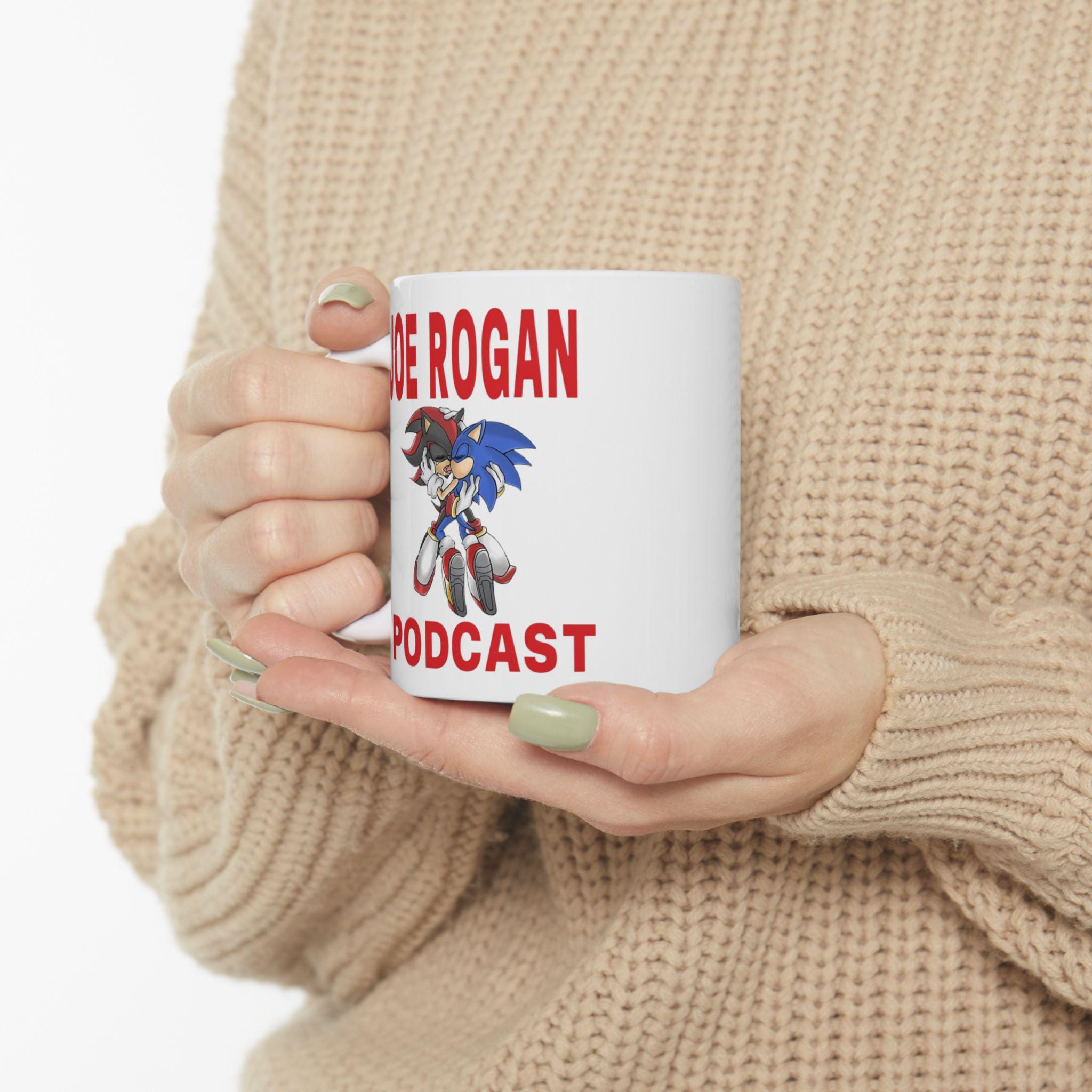 Joe Rogan Podcast Sonic Meme Mug, Funny, Silly Modern Gift, Self Aware ...