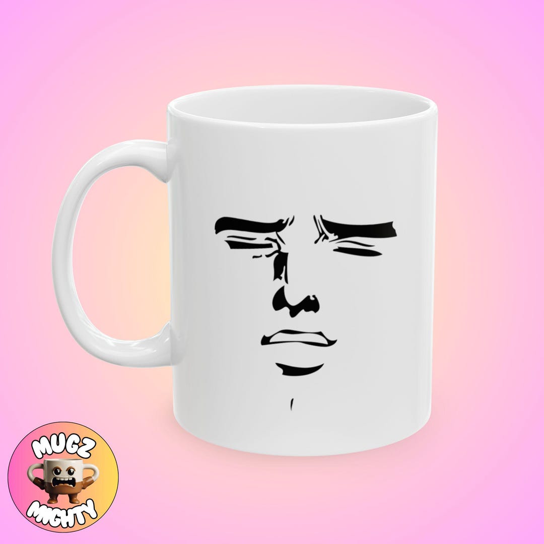 Kuso Miso Technique Anime Meme Face Mug Funny Trend Silly Modern Gift ...