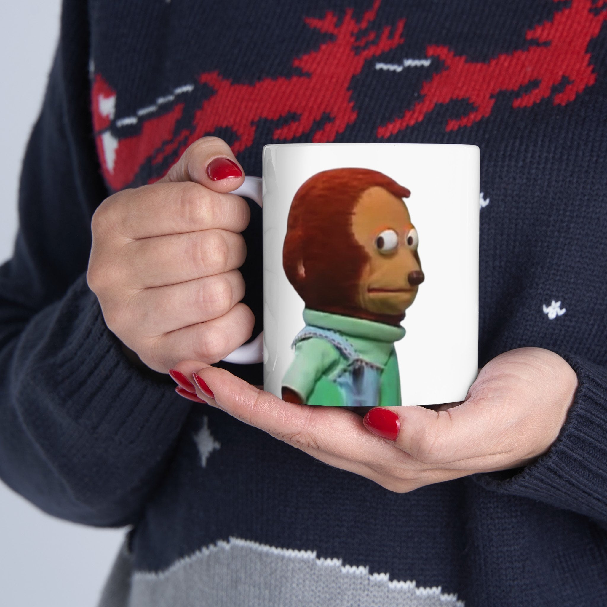 Monkey Puppet Side Eye Meme, Funny Mug, Quirky Mug, Meme Mug, Mean Mug ...