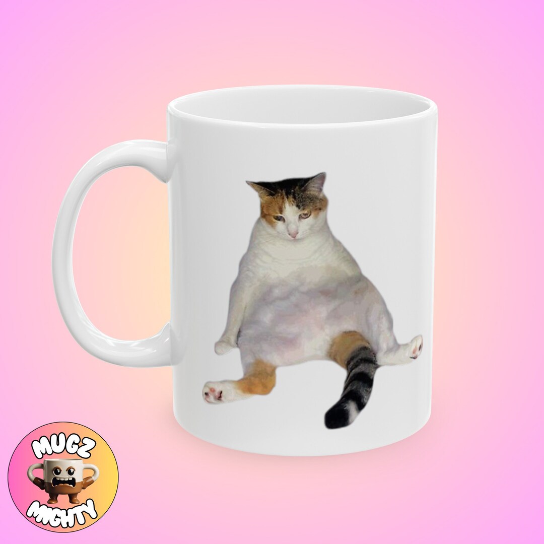Unenthusiastic Cat Meme Mug, Meme Mug, Funny Mug, Quirky Mug, Mean Mug ...