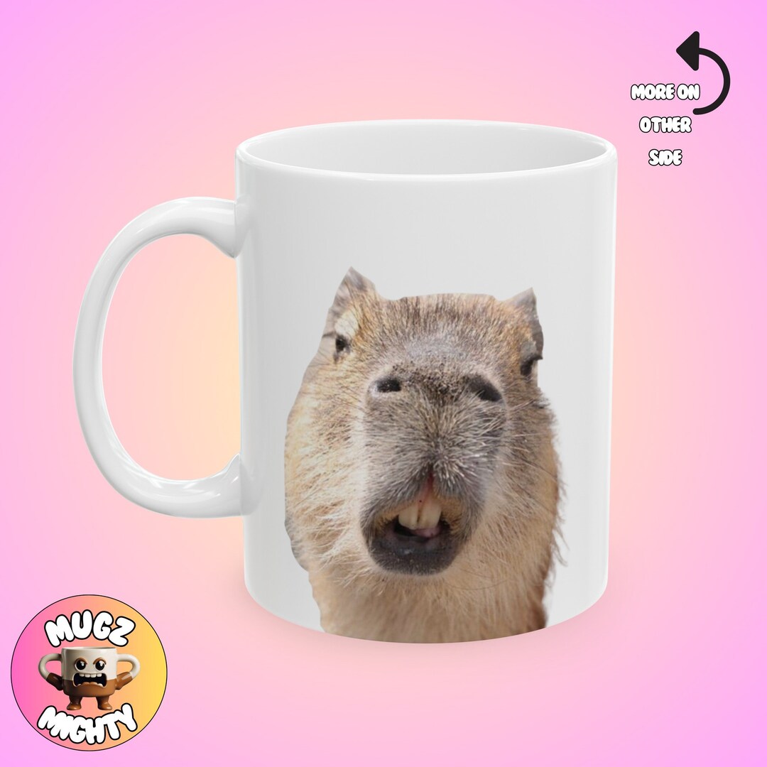 Capybara Mug, Funny Mug, Meme Humor Mug, Mean Mug, Silly Mug ...