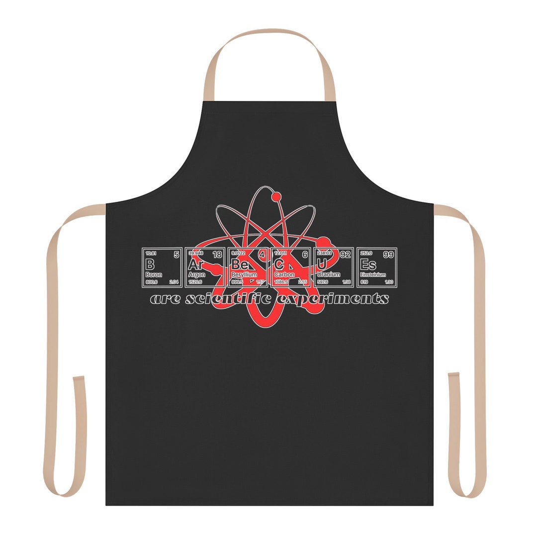 BBQ is Science Apron Elemental Style for Grill Masters - Etsy