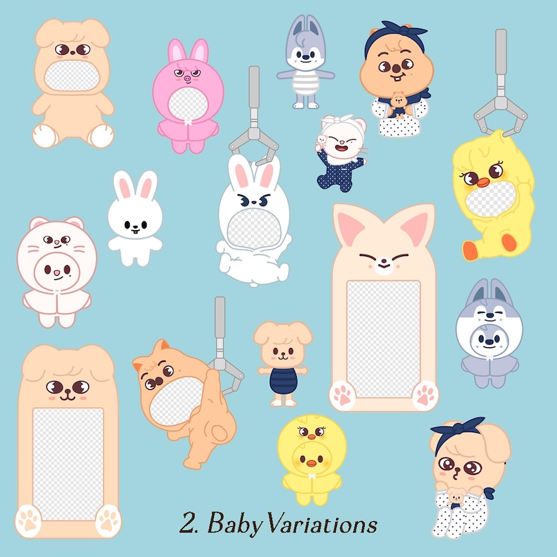 SKZOO Ultimate Pack | Stray Kids Vector Clipart | Cricut Silhouette Cut ...