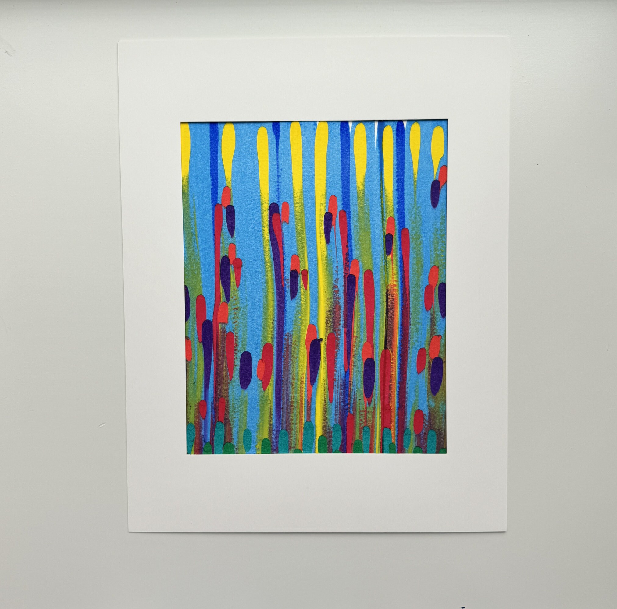 Original Art Work, Scrape Painting on Paper, 9"x12", Scrape Art ...