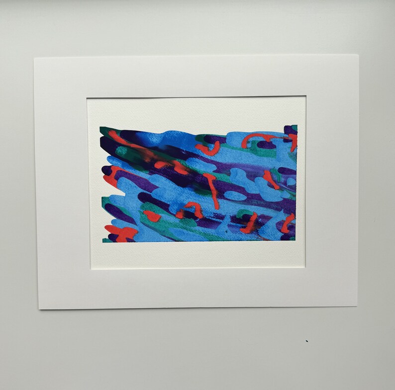 Original Art Work. Squeegee Painting. Abstract Art. Acrylic Painting ...