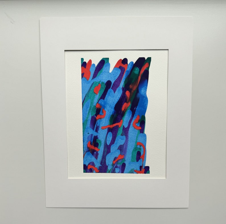 Original Art Work. Squeegee Painting. Abstract Art. Acrylic Painting ...