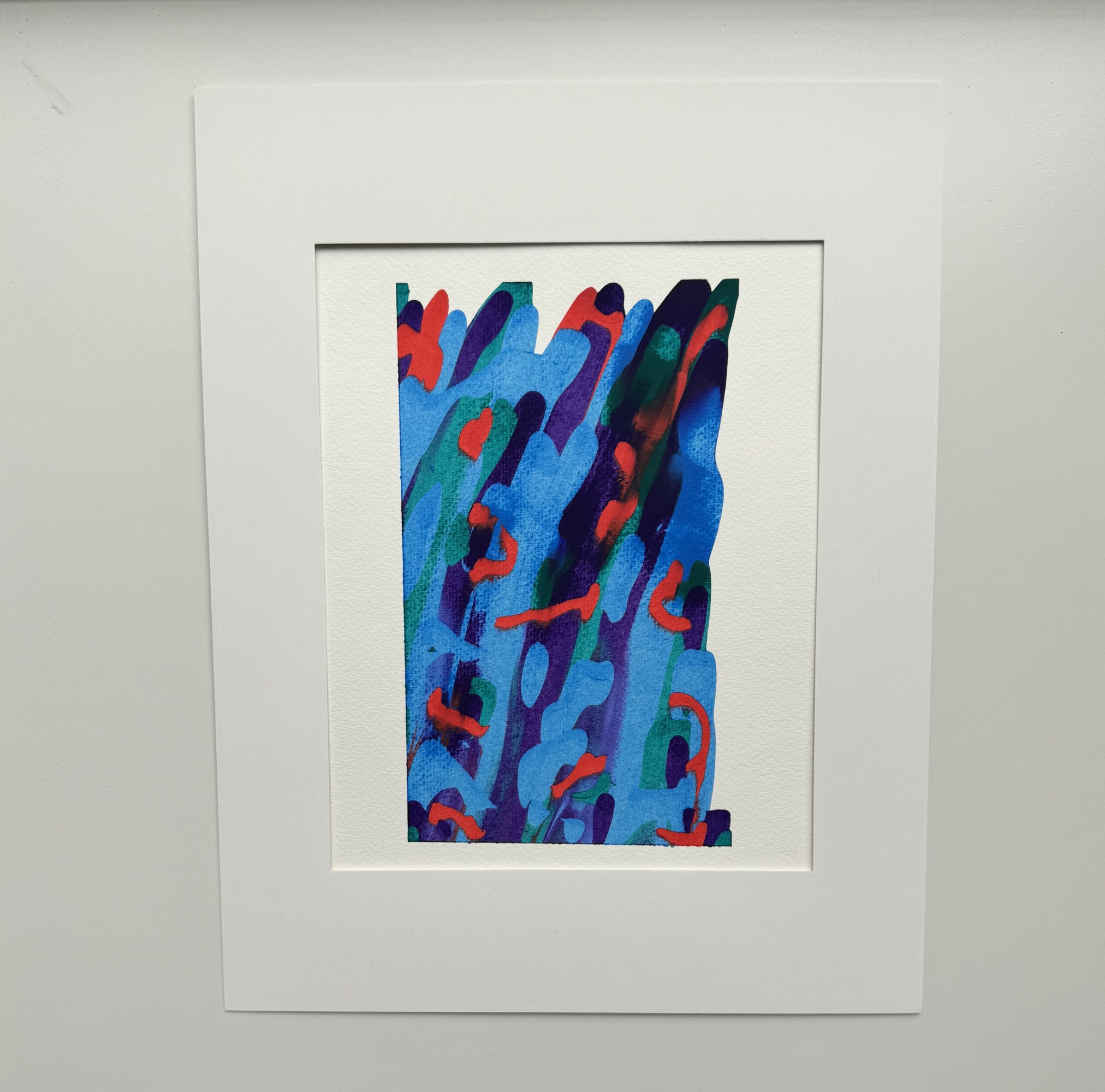 Original Art Work. Squeegee Painting. Abstract Art. Acrylic Painting ...