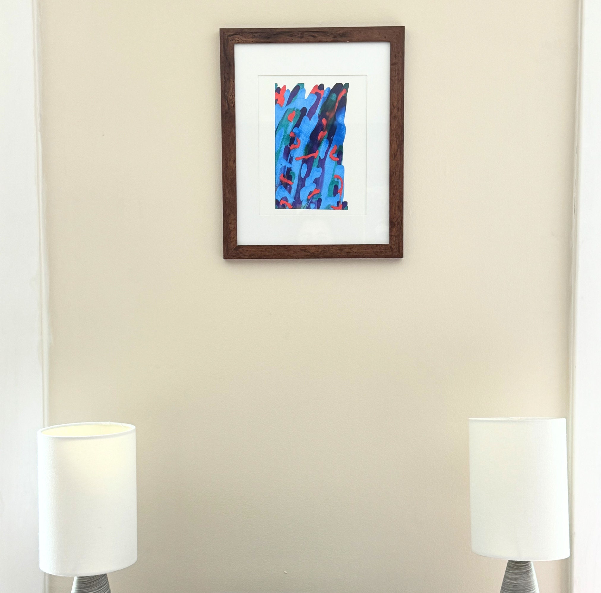 Original Art Work. Squeegee Painting. Abstract Art. Acrylic Painting ...