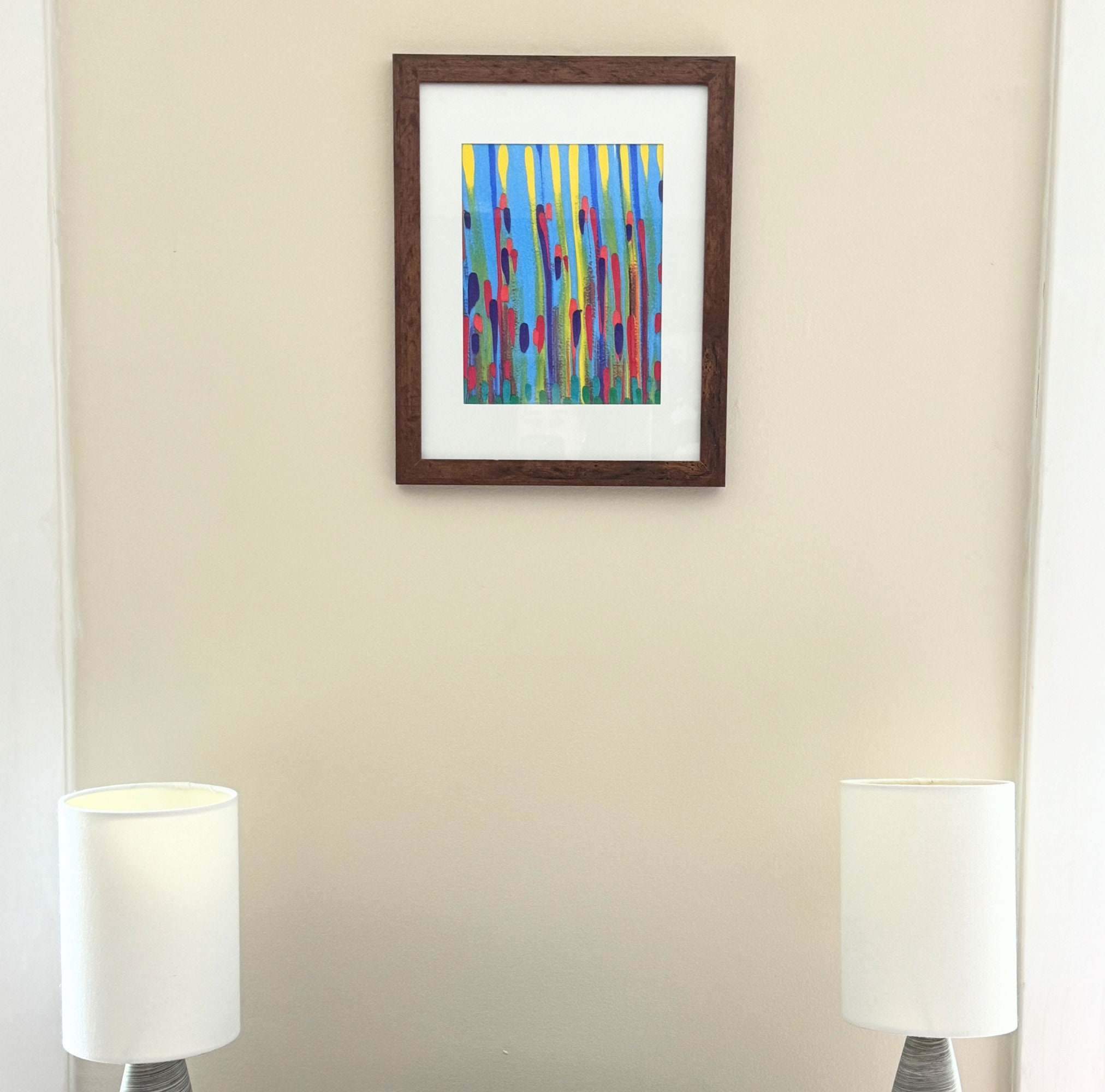 Original Art Work, Scrape Painting on Paper, 9"x12", Scrape Art ...