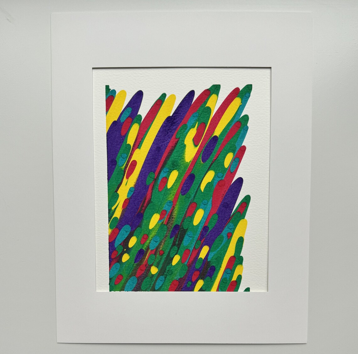Original Abstract Artwork. Squeegee Painting. Acrylic Painting. Dot Art ...