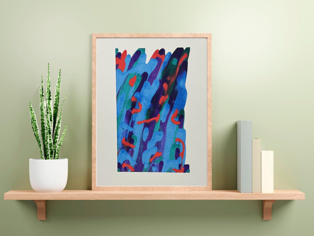 Original Art Work. Squeegee Painting. Abstract Art. Acrylic Painting ...