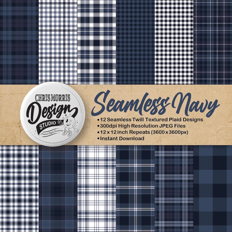 Navy Blue Gingham - Etsy