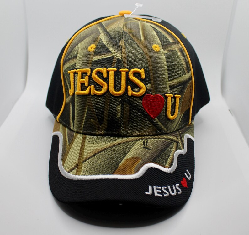 Jesus Loves You Hat. Jesus Christ Baseball Cap. Christian Camo Hat ...