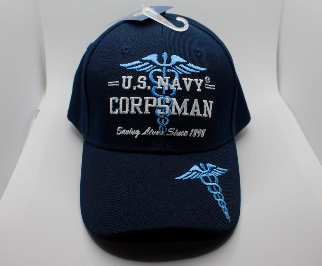 U.S. Navy Blue Hat. US Navy Corpsman Cap. Navy Hat. Military Hat ...