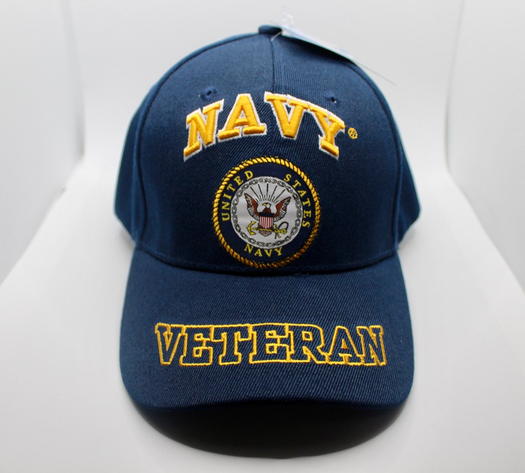 Navy Veteran Hat. Veteran Navy Cap. US Navy Baseball Hat. US Military ...