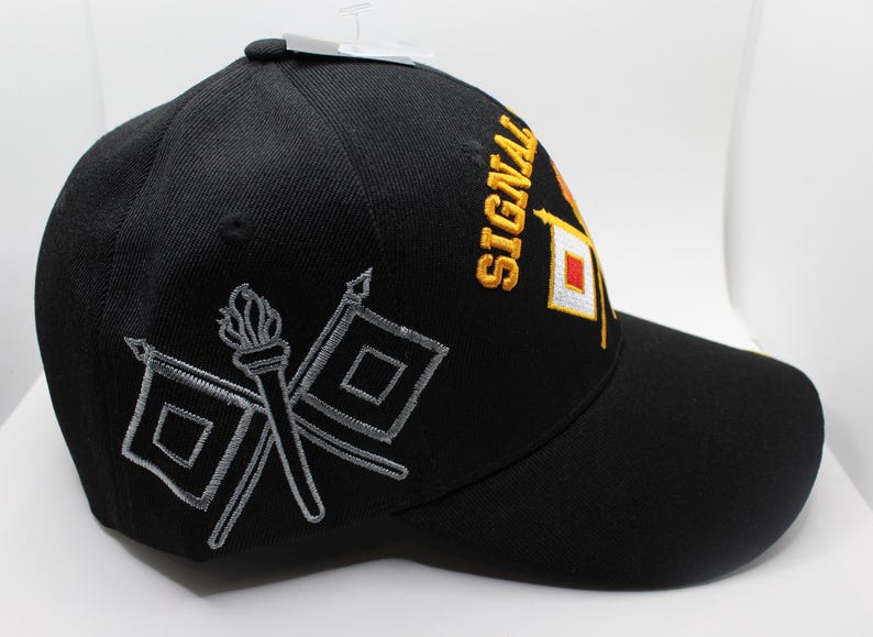 U.S Army Signal Corps Hat. US Army Cap With Torch and Flags. Army ...