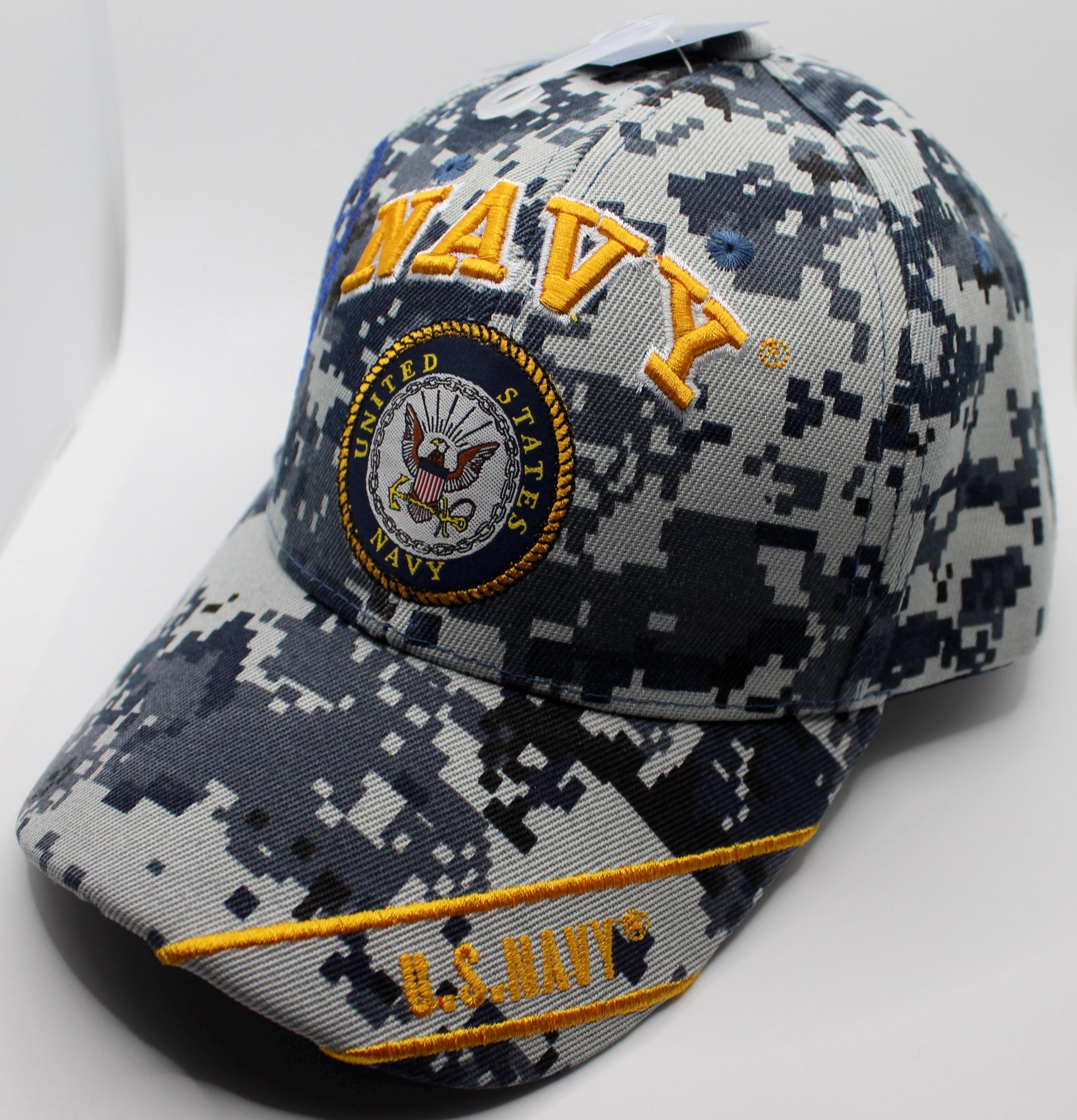 U.S Navy Camo Hat. U.S. Navy Cap. US Military Baseball Hat. Officially ...