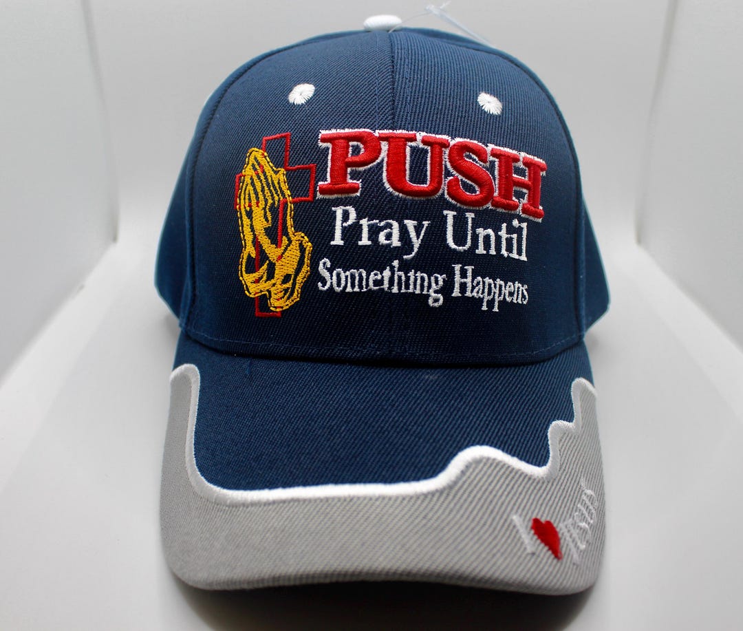 Pray Until Something Happens Hat. Jesus Christ Baseball Cap. Christian ...