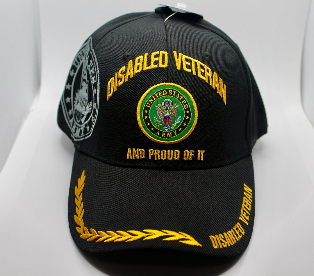 Disabled Veteran and Proud of It Army Hat. Army Veteran Black Hat. Army ...