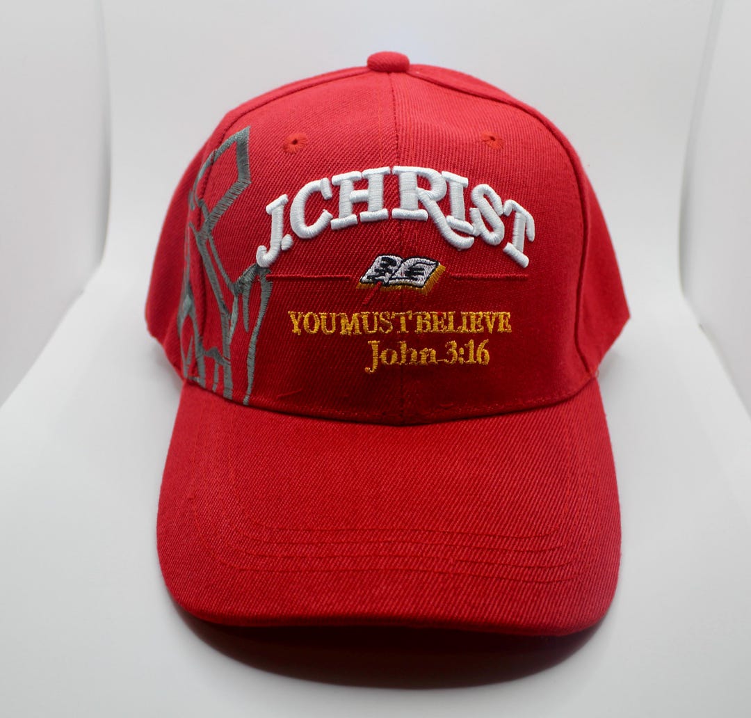 Jesus Christ You Must Believe Hat. John 3:16 Hat. I Love Jesus Cap ...