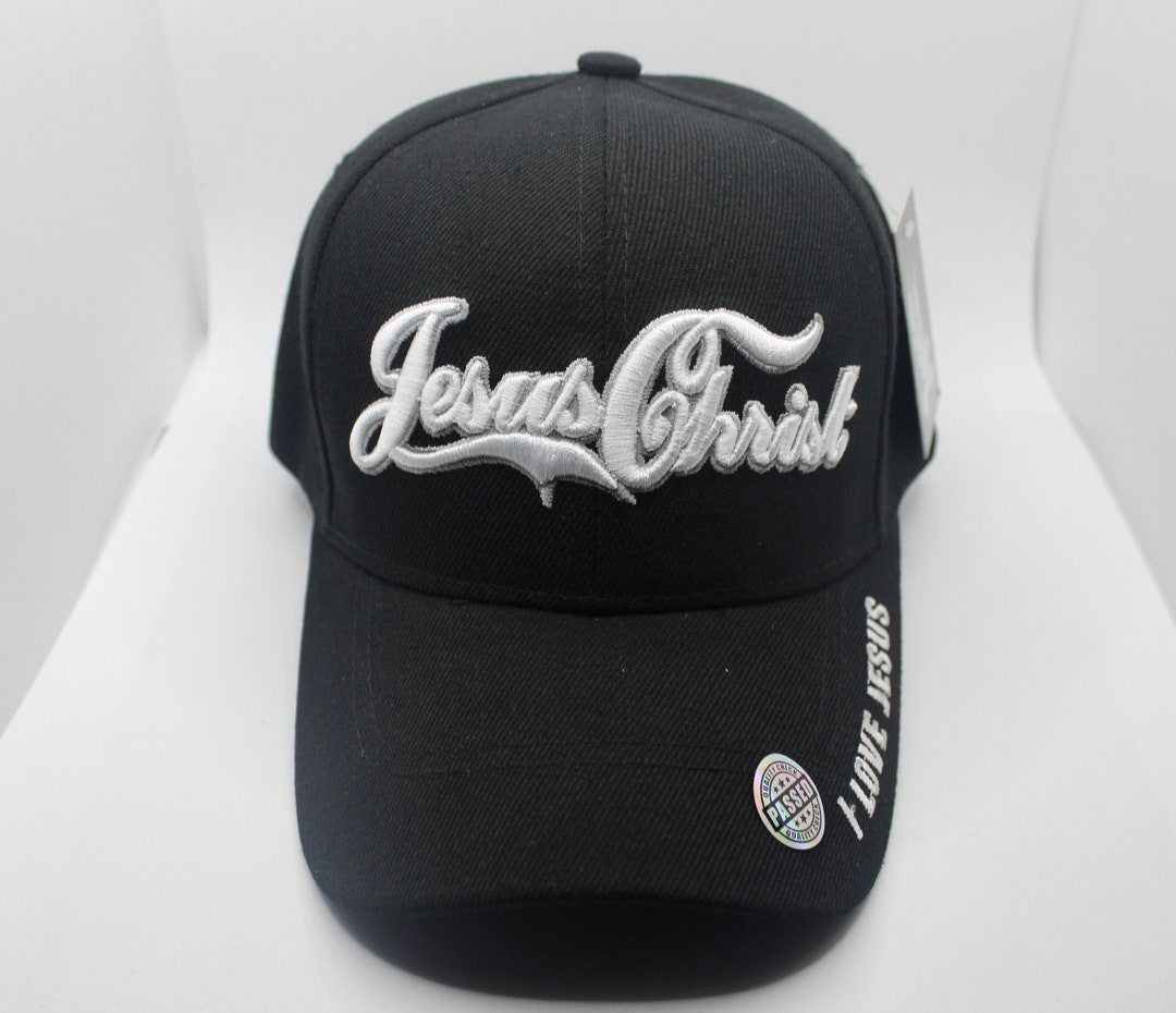 Jesus Christ Hat. I Love Jesus Baseball Cap. Christian Black Hat ...