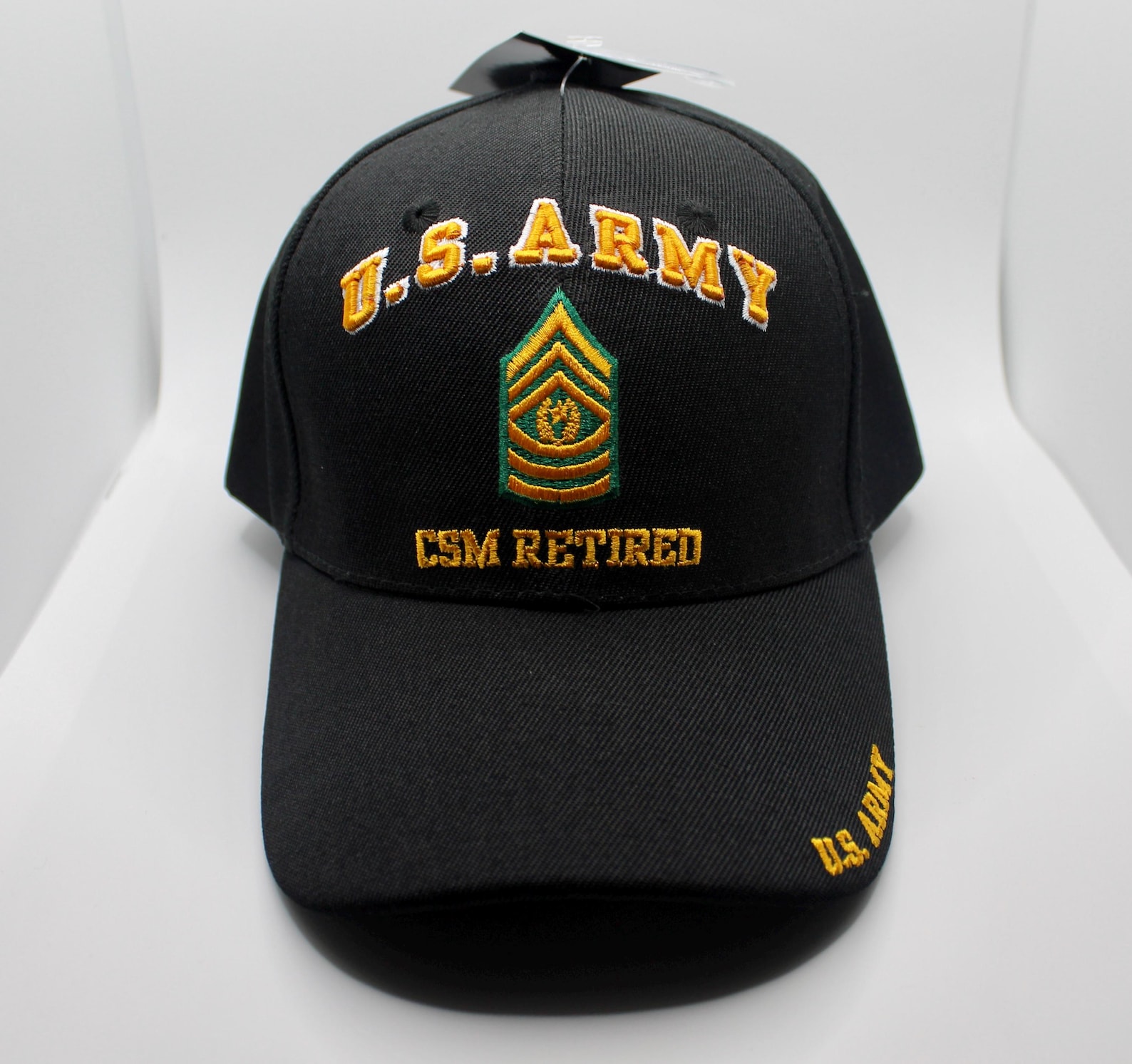 U.S Army CSM Retired Black Hat. Army Veteran Hat. Officially Licensed ...