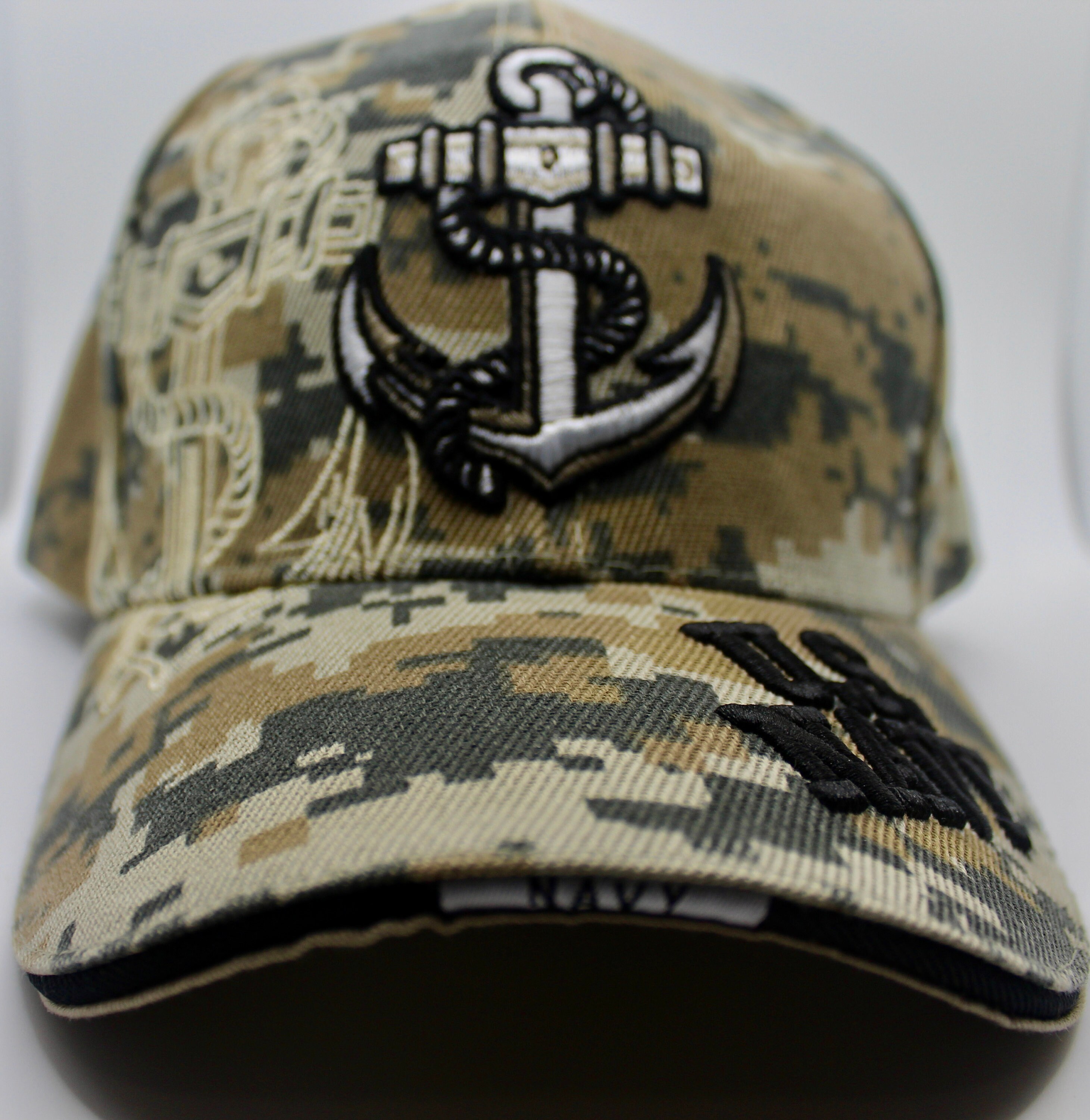 U.S Navy Anchor Hat. U.S. Navy Camo Cap. Anchor US Navy Baseball Hat ...