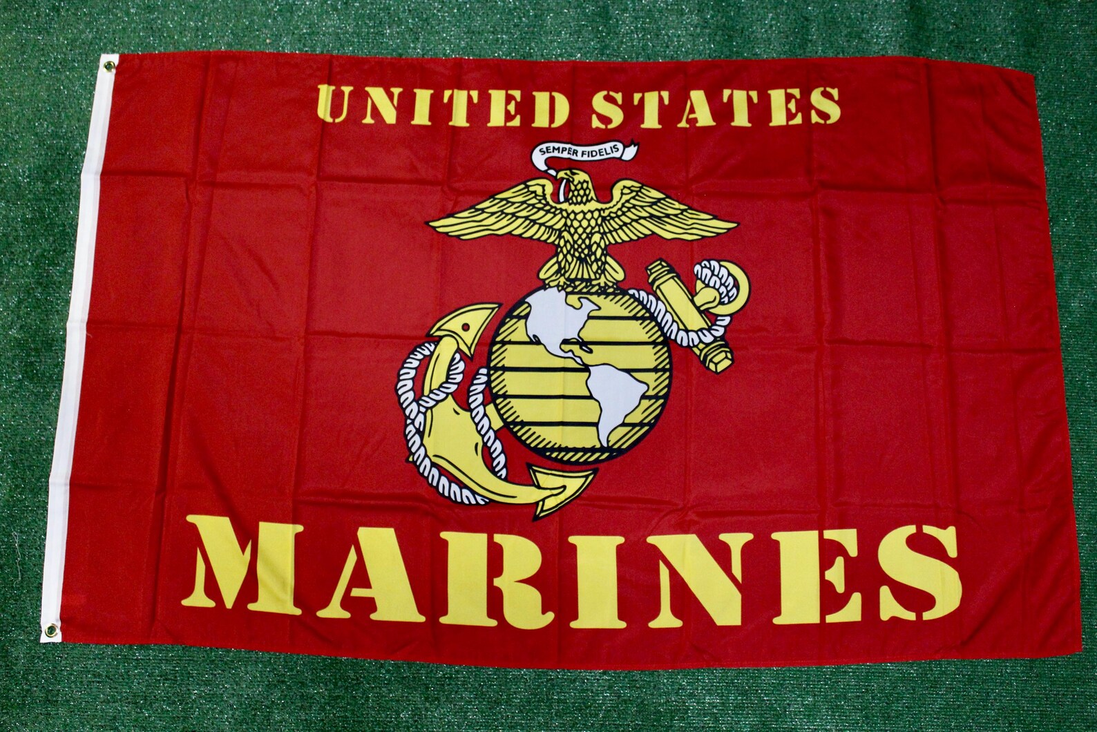 U.S Marines Red Flag. Military 3x5 Marines Flag. Officially Licensed U ...