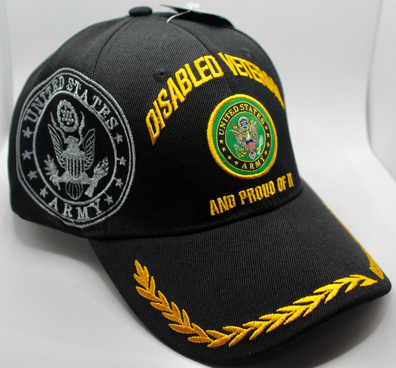Disabled Veteran and Proud of It Army Hat. Army Veteran Black Hat. Army ...