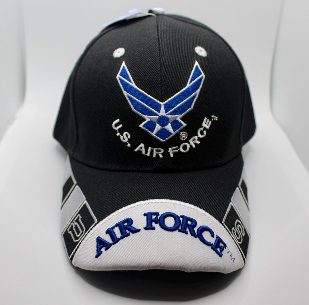 U.S Air Force Hat. Air Force Logo Cap. USAF Black Hat. US Military Hat ...