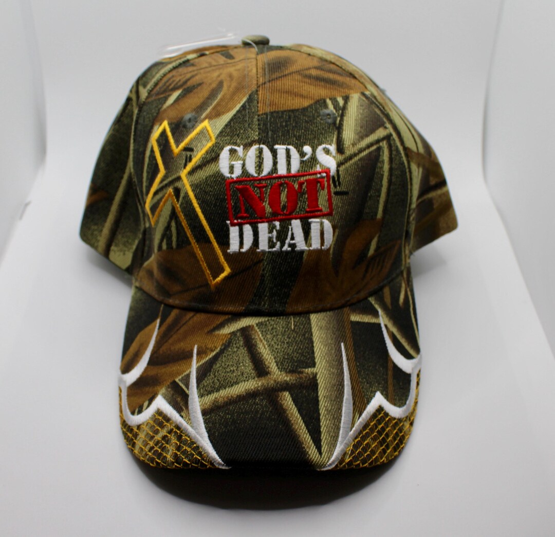 God's Not Dead Hat. Jesus Baseball Cap. Christian Camo Hat. God is Good ...