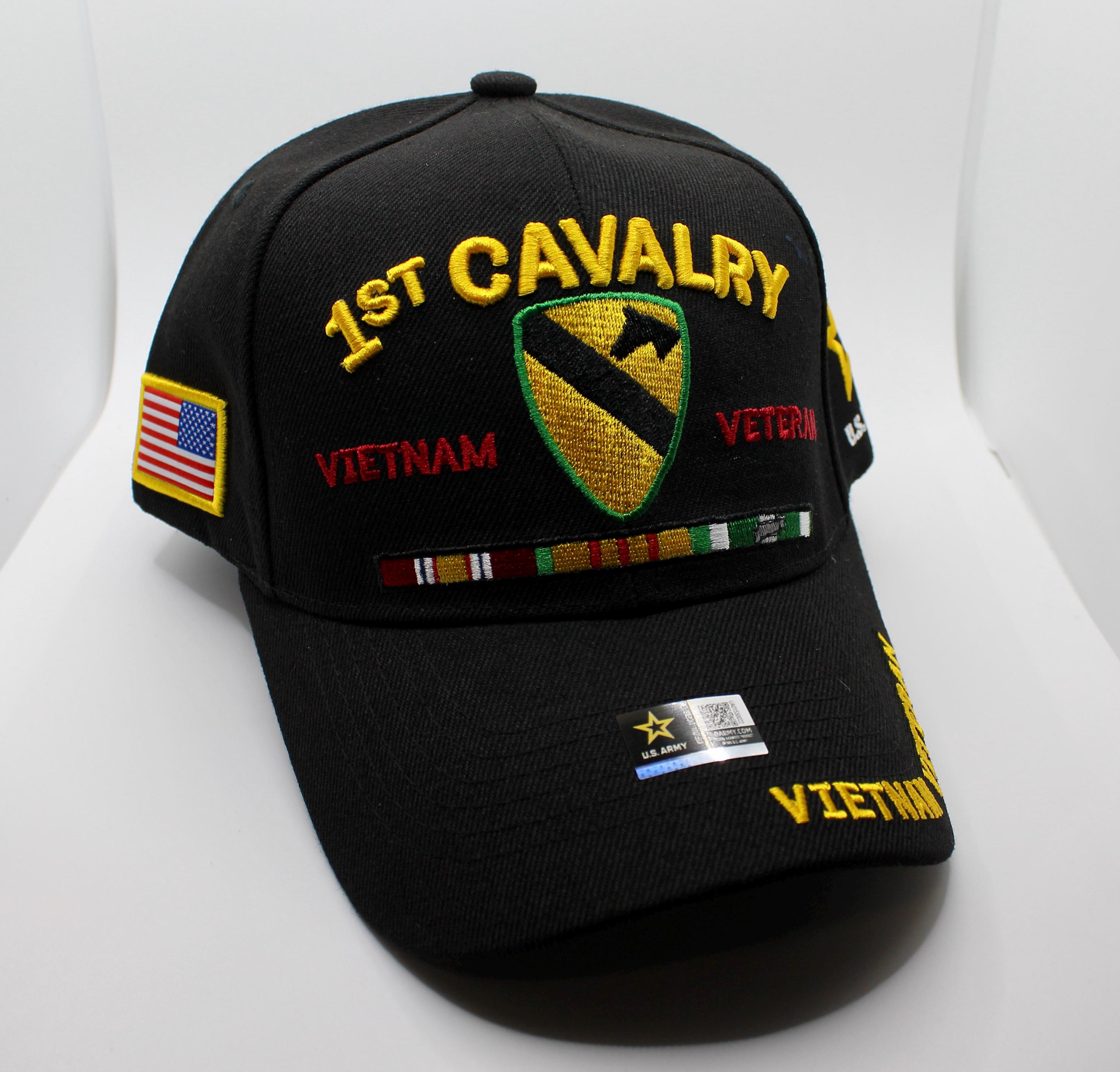 US Army 1st Cavalry Division Hat. Army Vietnam War Veteran Cap. Army ...