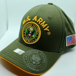 U.S. Army Hat. Army Logo Green Hat. US Army Baseball Hat. Officially ...