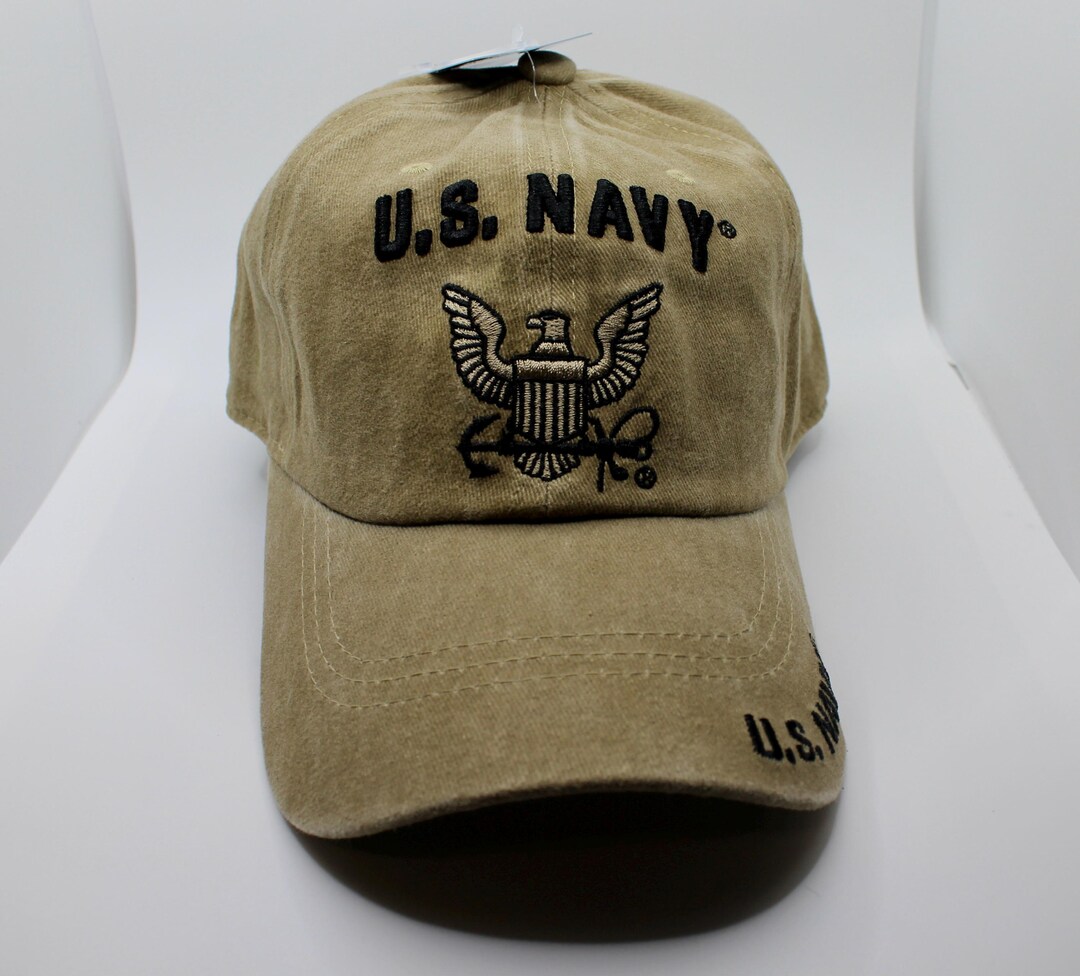 US Navy Hat. Navy Eagle Washed Brown Hat. Navy Baseball Hat. Navy Hat ...