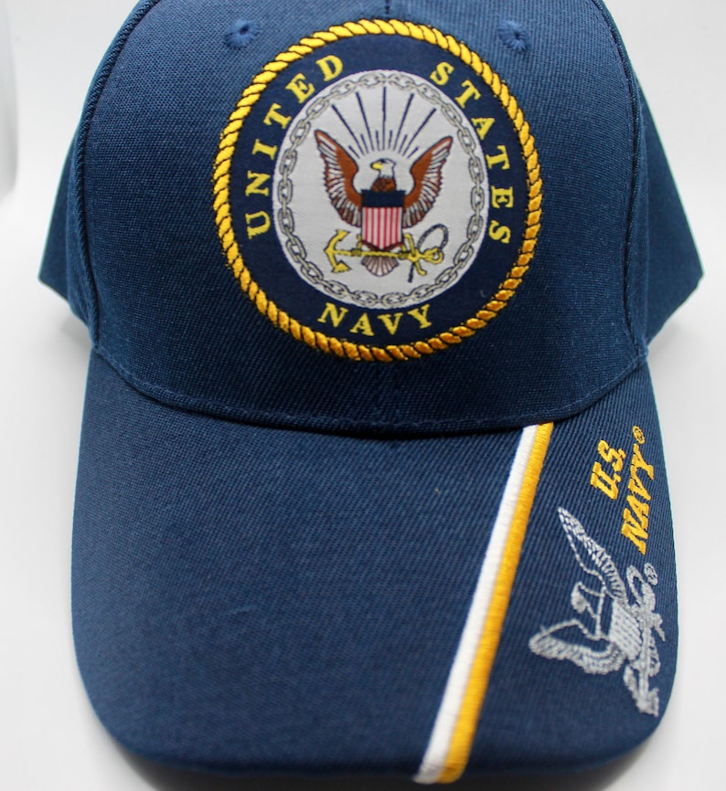 U.S. Navy Hat. Navy Logo Cap. US Navy Baseball Hat. Military Hat ...