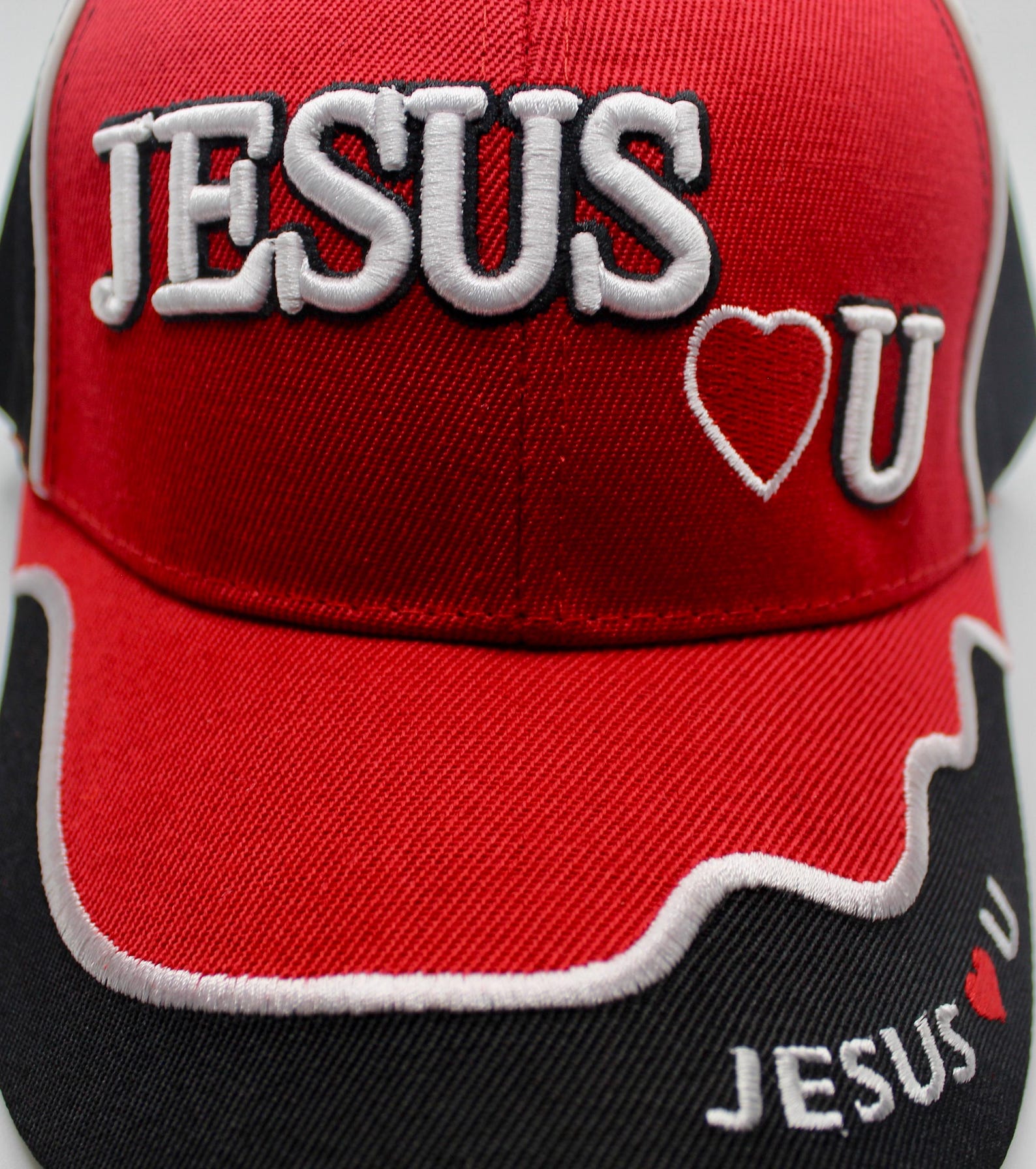 Jesus Loves You Hat. Jesus Christ Baseball Cap. Christian Red Hat ...