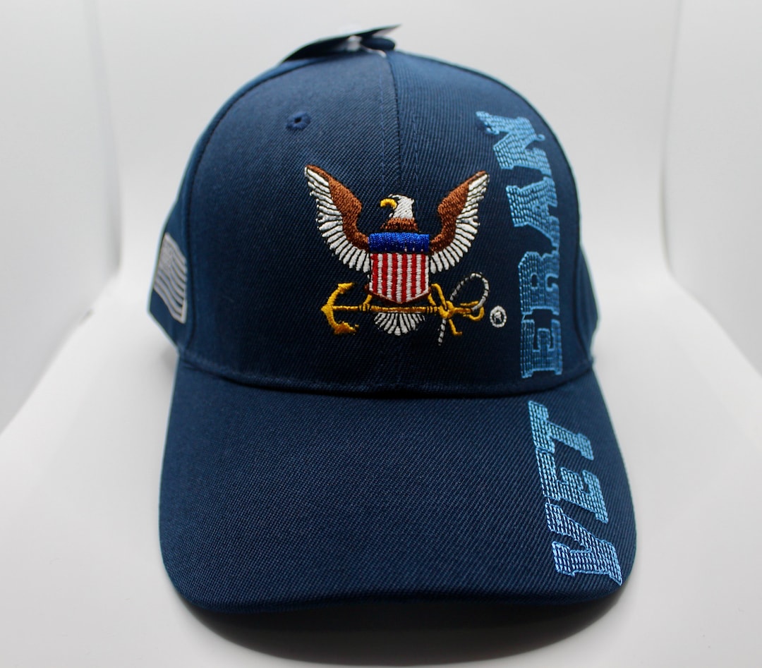 Navy Veteran Hat. Veteran Eagle Navy Cap. US Navy Baseball Hat ...