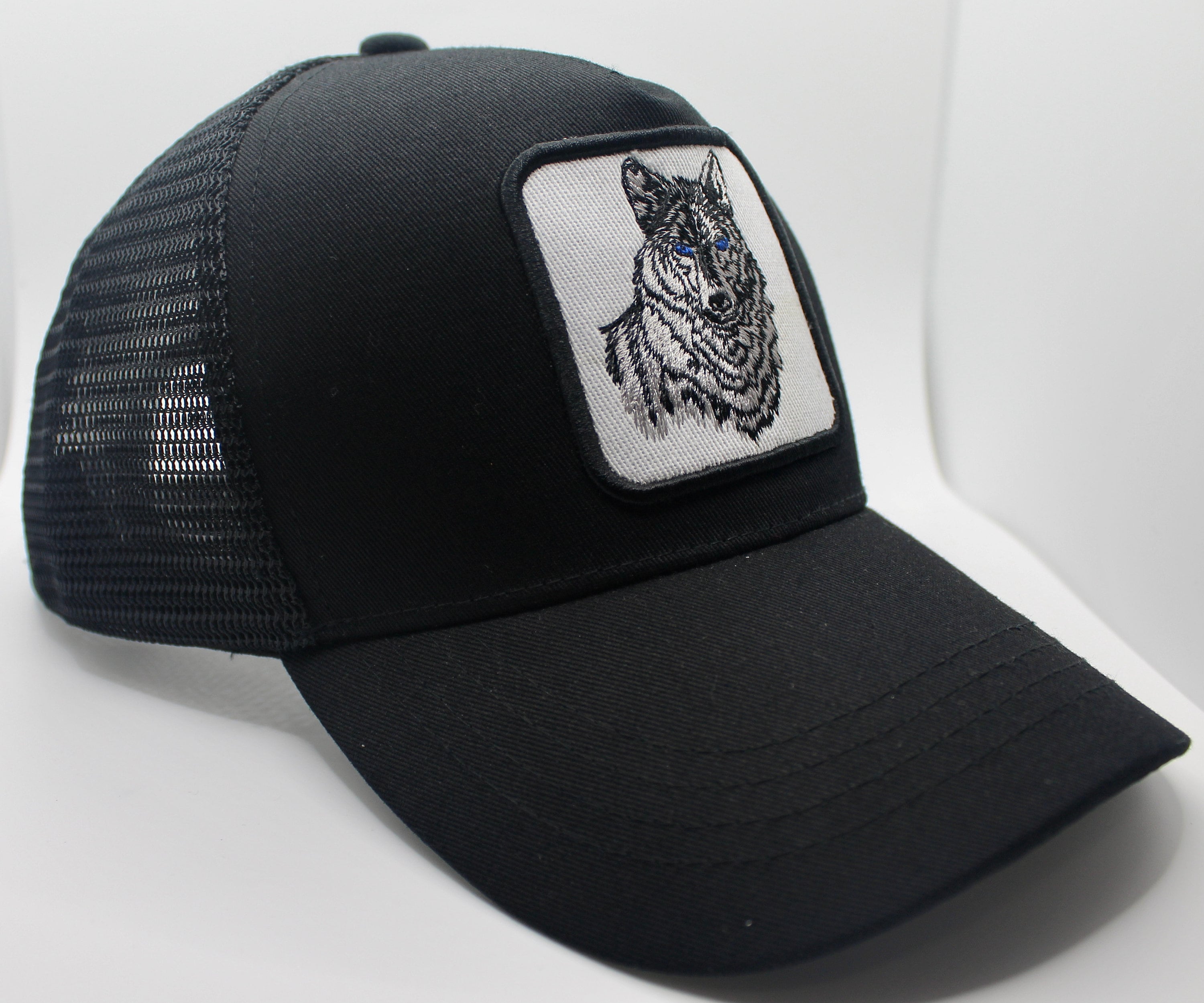 Wolf Baseball Black Hat. Majestic Wolf Embroidered Baseball Hat. Wild ...
