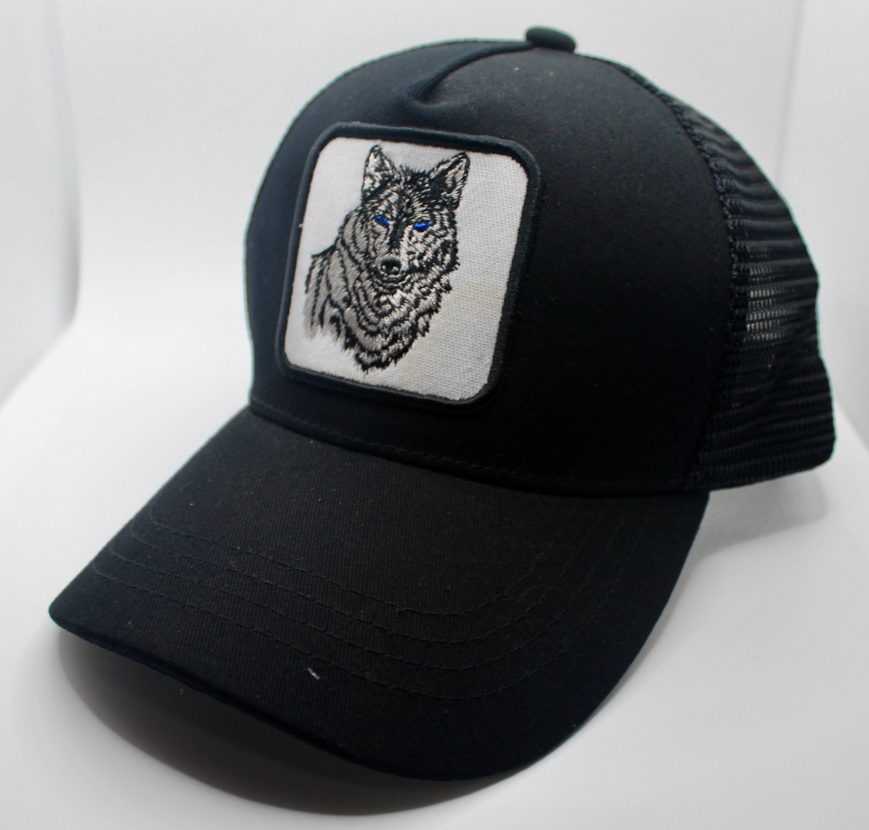 Wolf Baseball Black Hat. Majestic Wolf Embroidered Baseball Hat. Wild ...